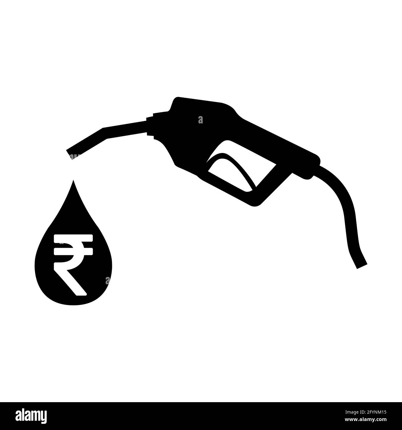 Gas station icon, nozzle isolated logo vector, pump gasoline design ...