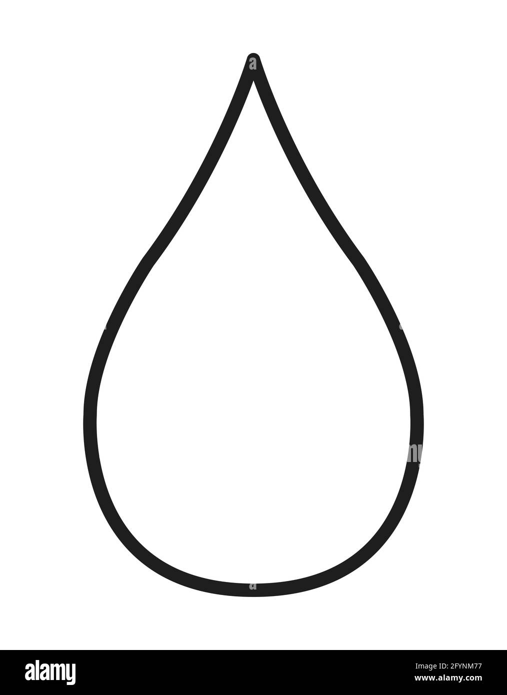 Water drop icon, aque nature symbol. Sign isolated design vector ...