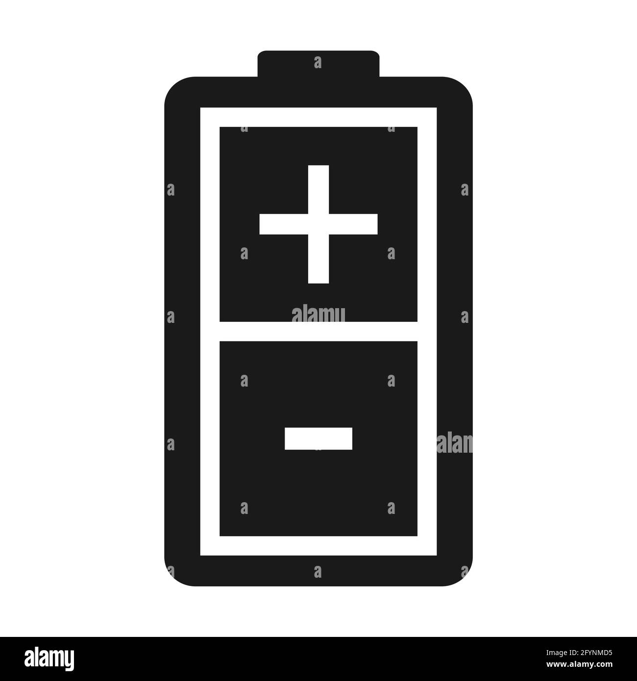 Battery charge indication icon. Vector illustration isolated on white ...