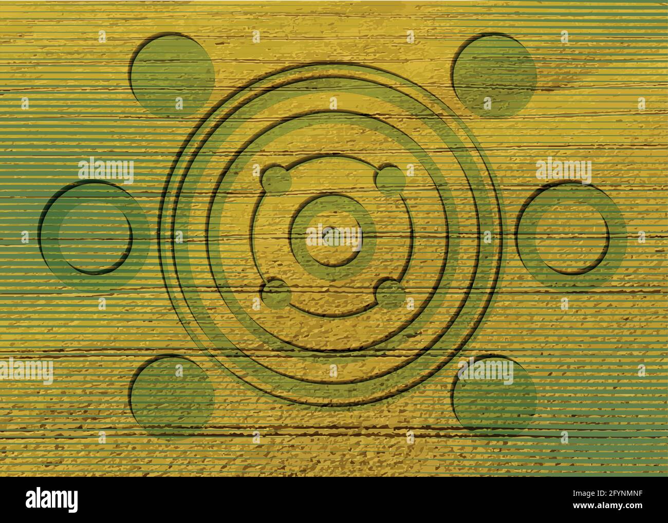 Field crop circles Stock Vector Images - Alamy