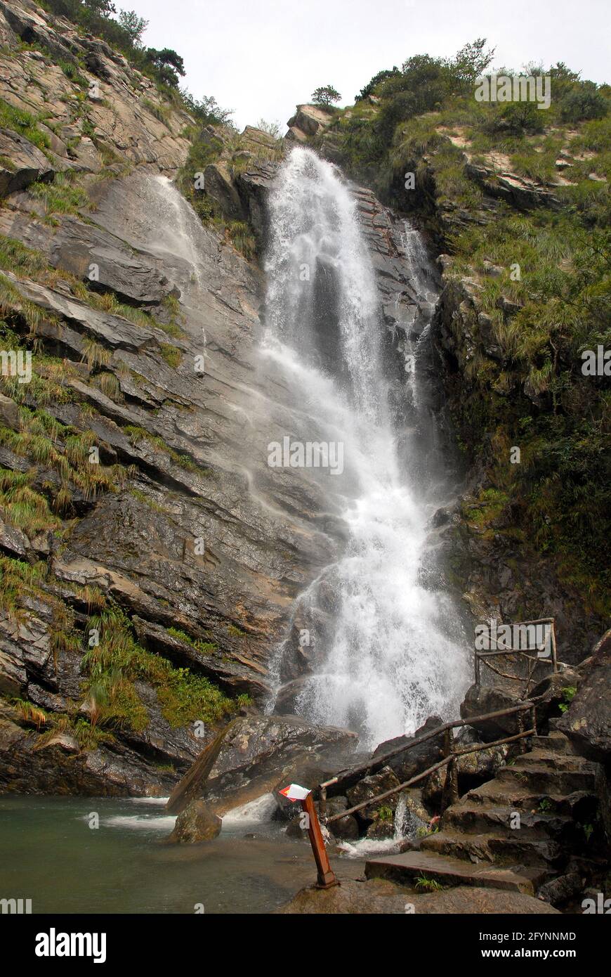 Lushan Mountain in Jiangxi Province, China. Waterfall on Mount Lu is ...
