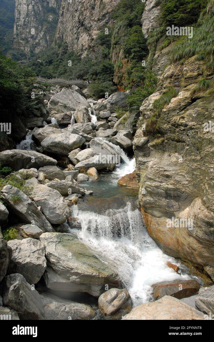 Lushan Mountain in Jiangxi Province, China. Waterfall on Mount Lu is ...