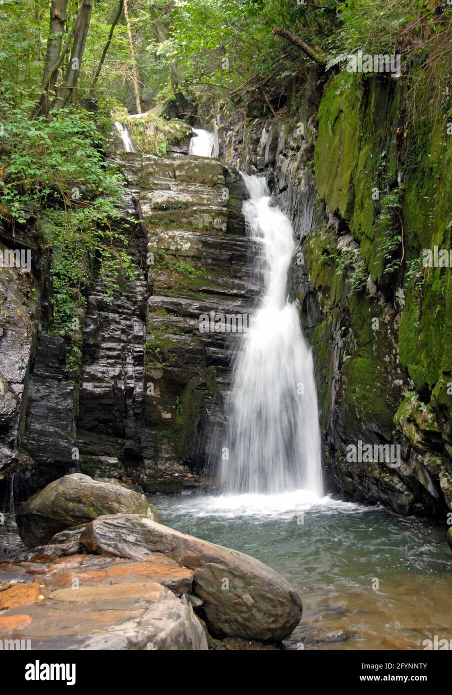 Lushan Mountain in Jiangxi Province, China. Waterfall on Mount Lu is ...