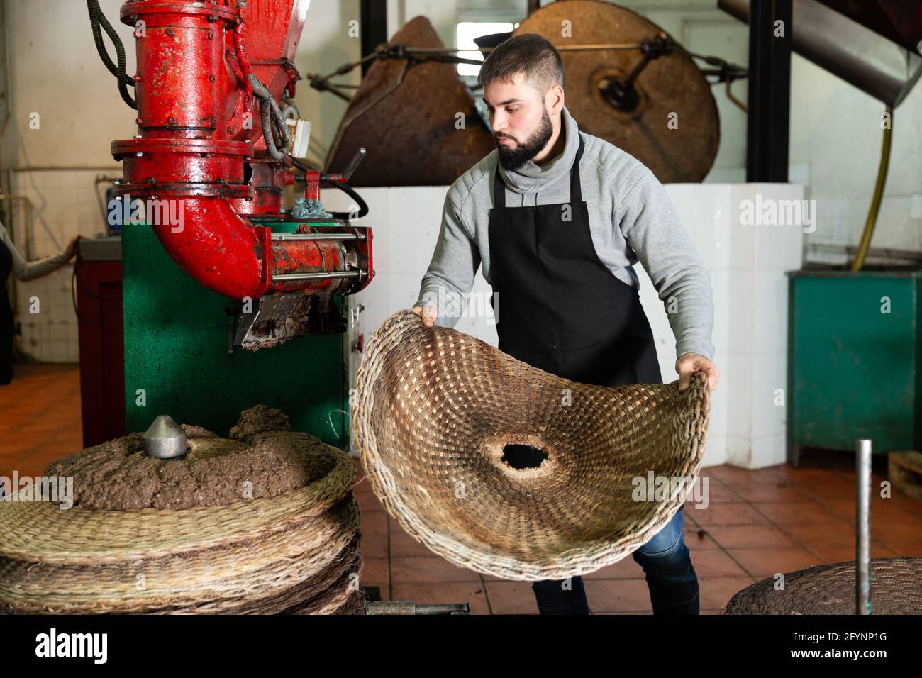 Traditional olive press mats hi-res stock photography and images - Alamy