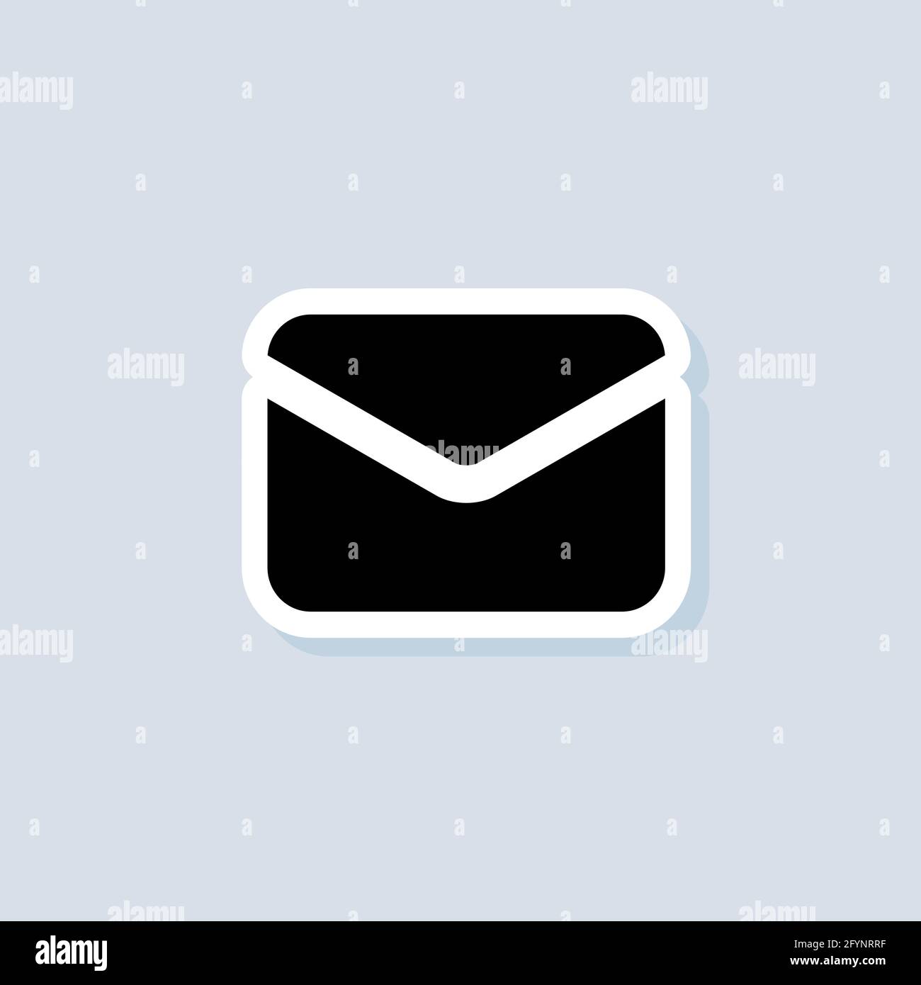Email sticker. Envelope. Newsletter logo. Email and messaging icons ...