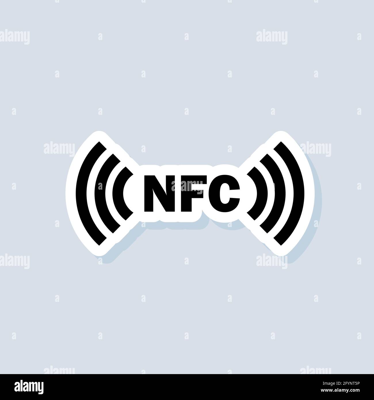 Contactless Payment sticker. Nfc icon. Wireless payment. Contactless ...