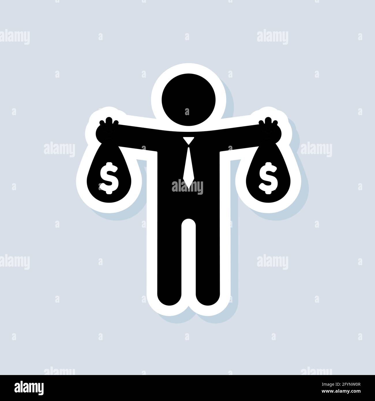 Businessman logo Stock Vector Images - Alamy