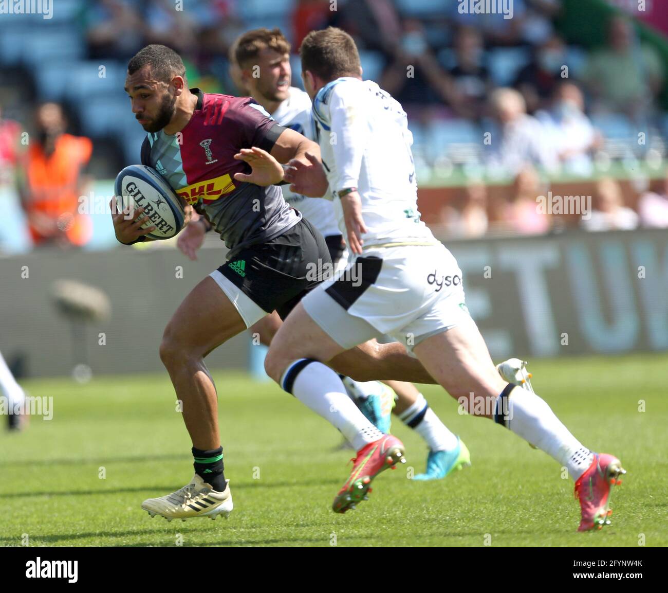 Harlequins' Will Muir scoring a try during the Gallagher Premiership ...
