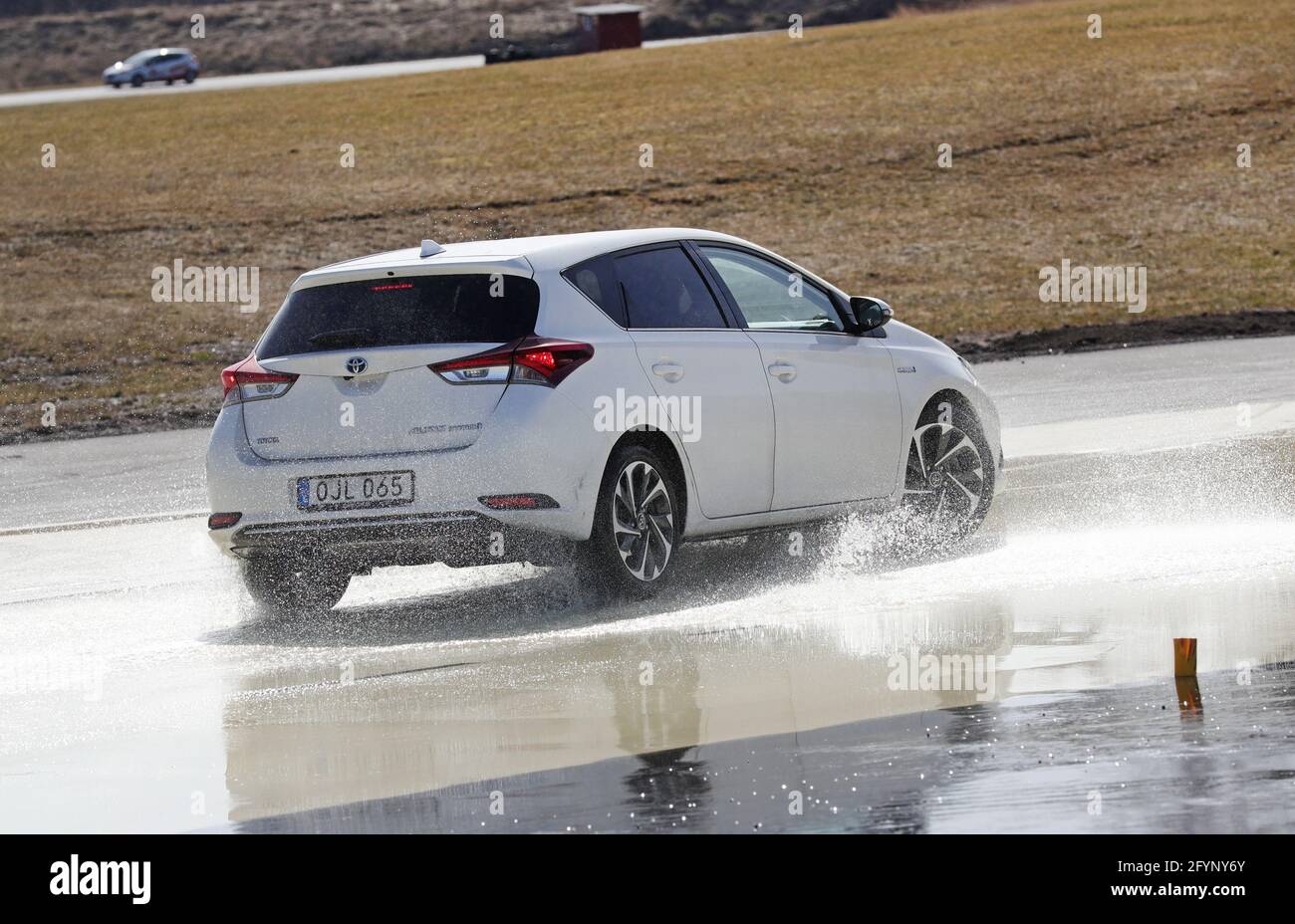 Car skid pan hi-res stock photography and images - Alamy