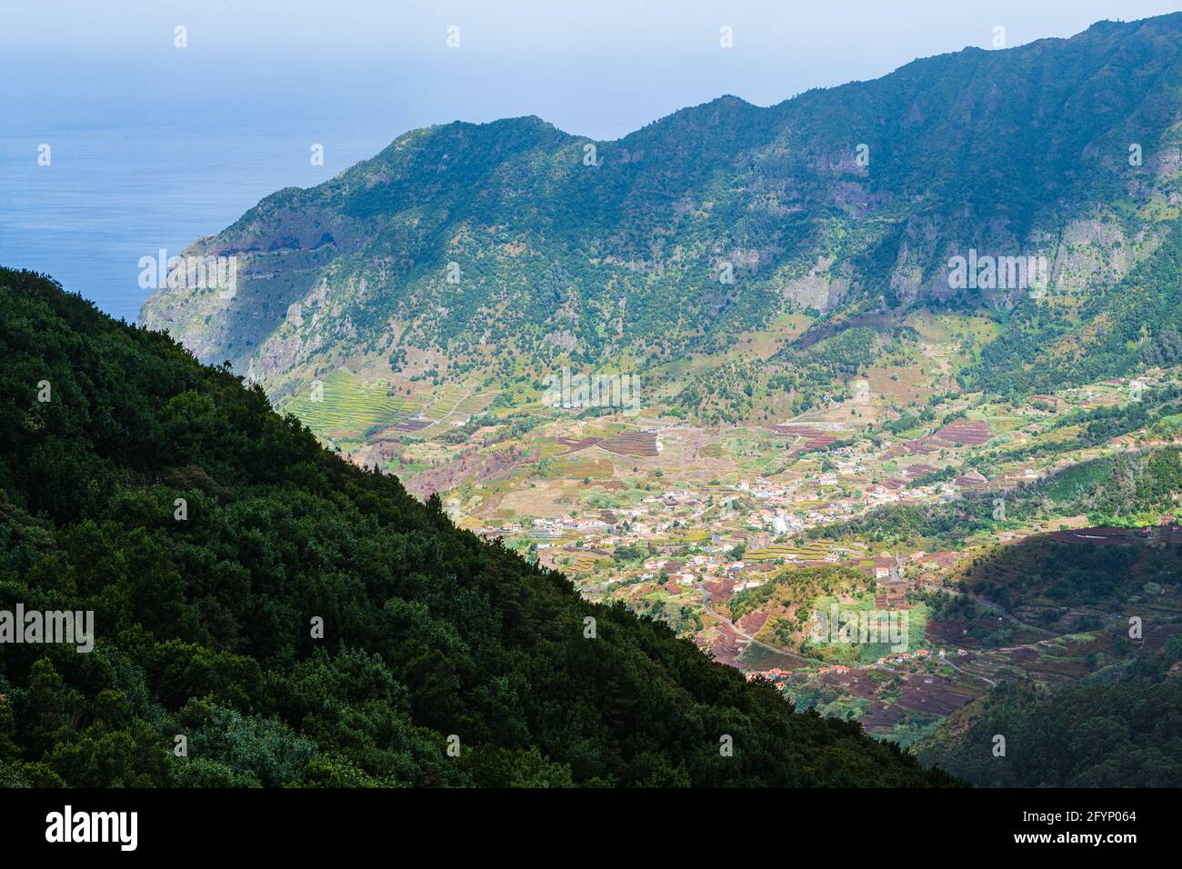 Picturesque green valley from above hi-res stock photography and images ...