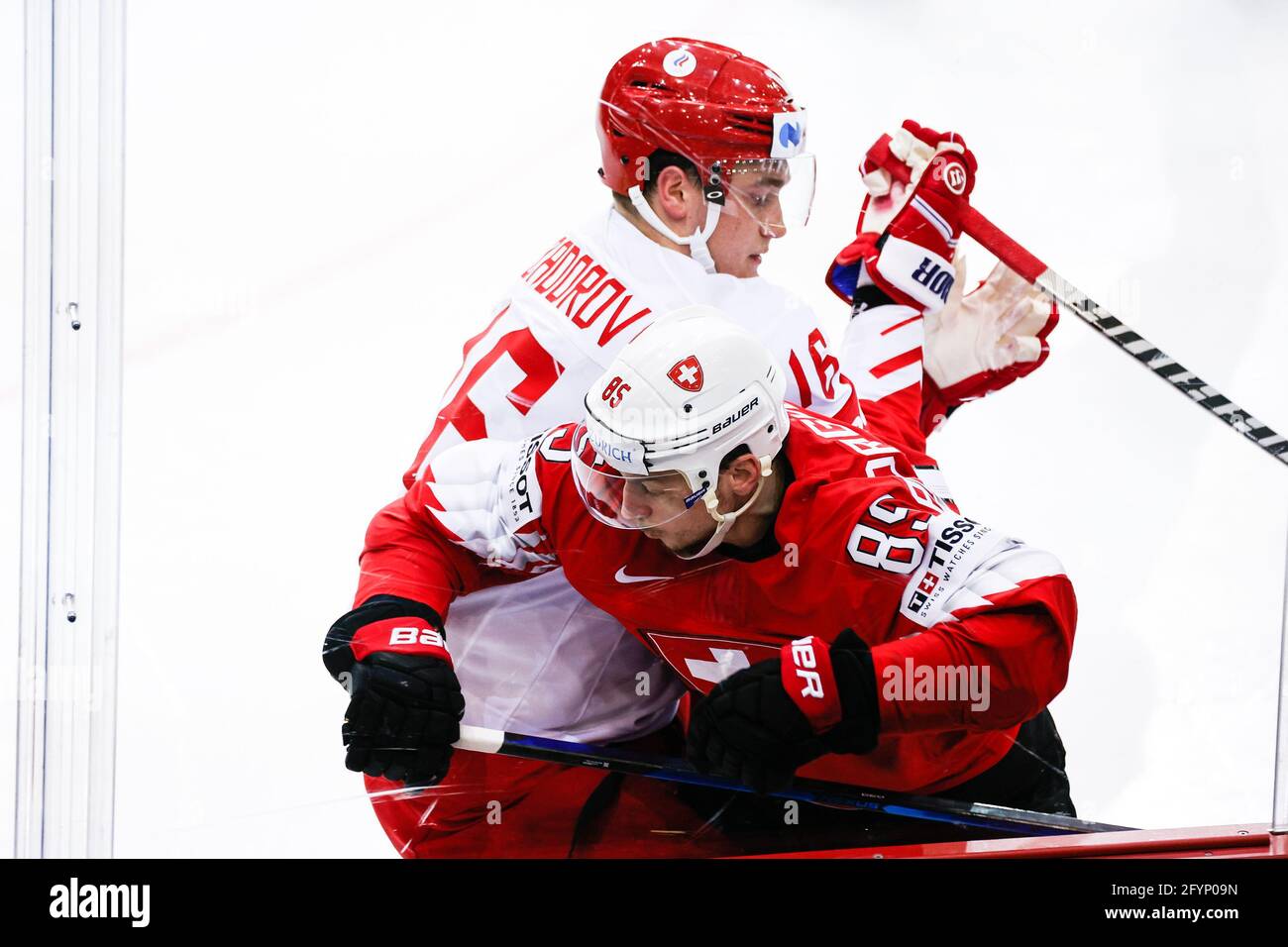 29.05.2021, Riga, Olympic Sports Centre, Switzerland vs Russia (2021 ...
