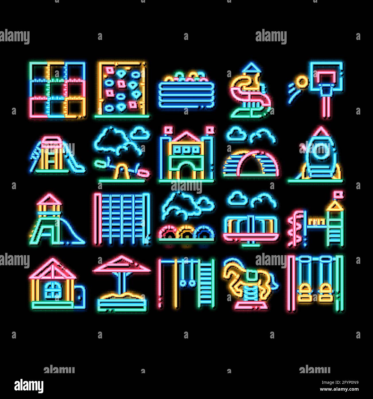 Signs of playground Stock Vector Images - Alamy