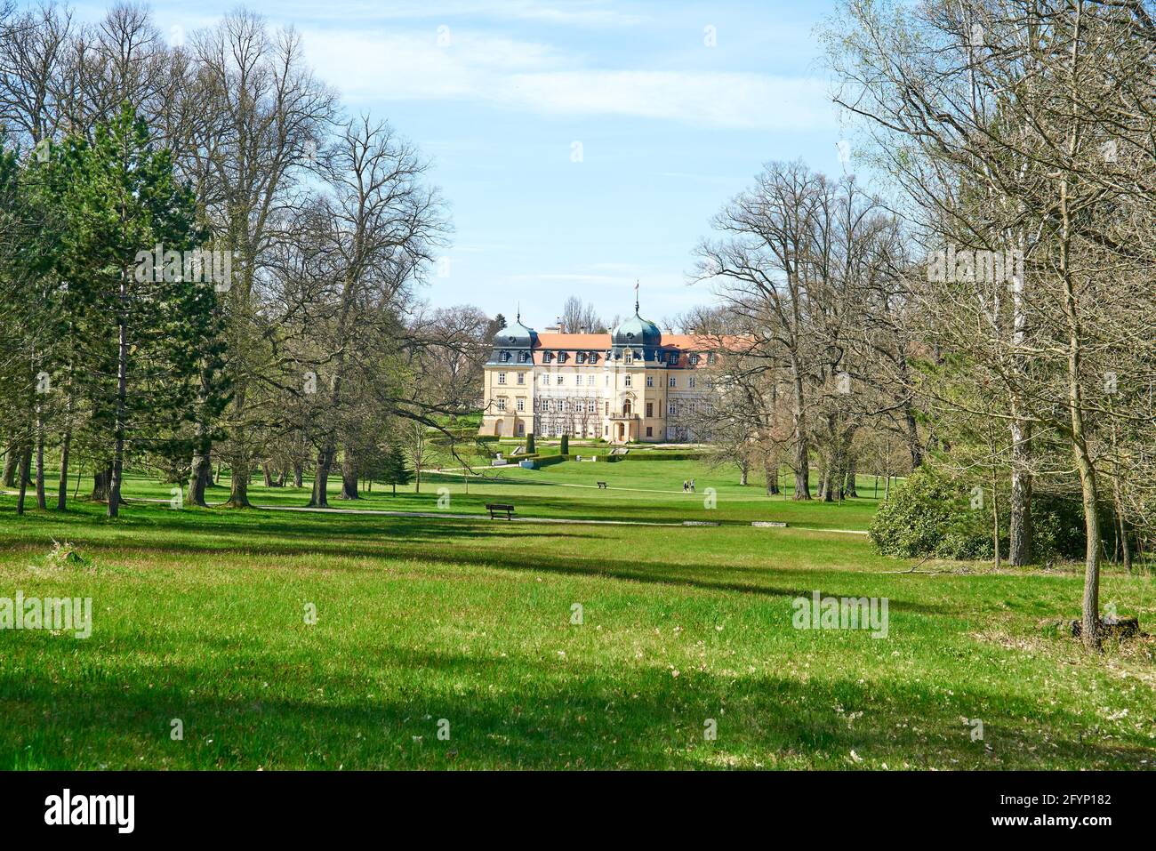 Lany park and castle Stock Photo - Alamy