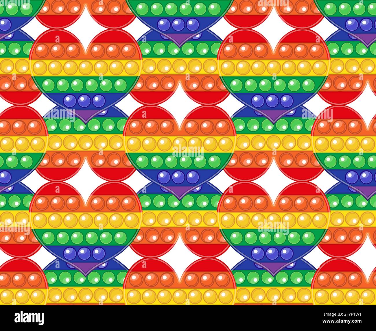 Popit colorful rainbow seamless pattern fidget sensory antistress toy ...