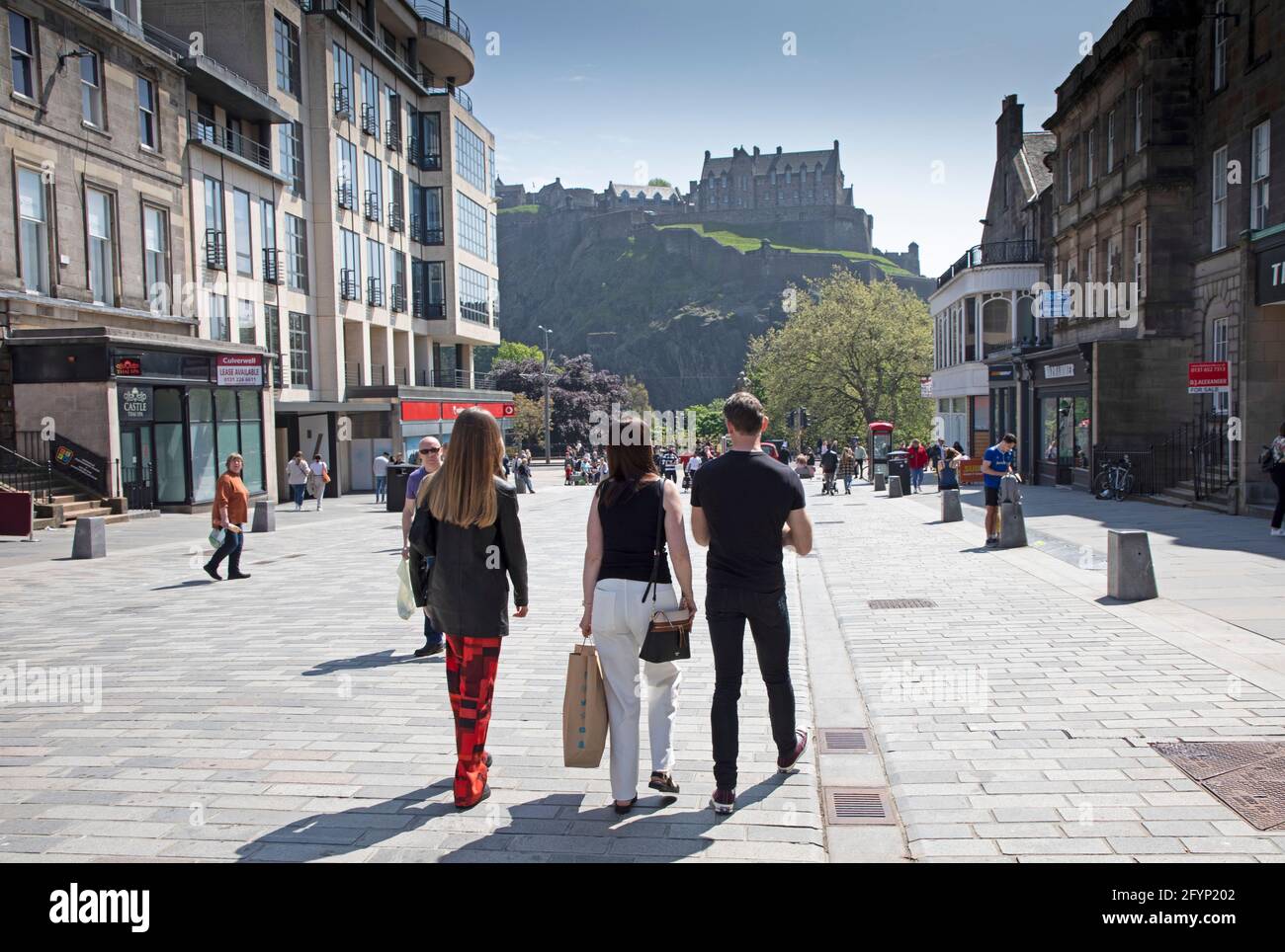 City Centre, Edinburgh, Scotland, UK weather. 29th May 2021. After very ...