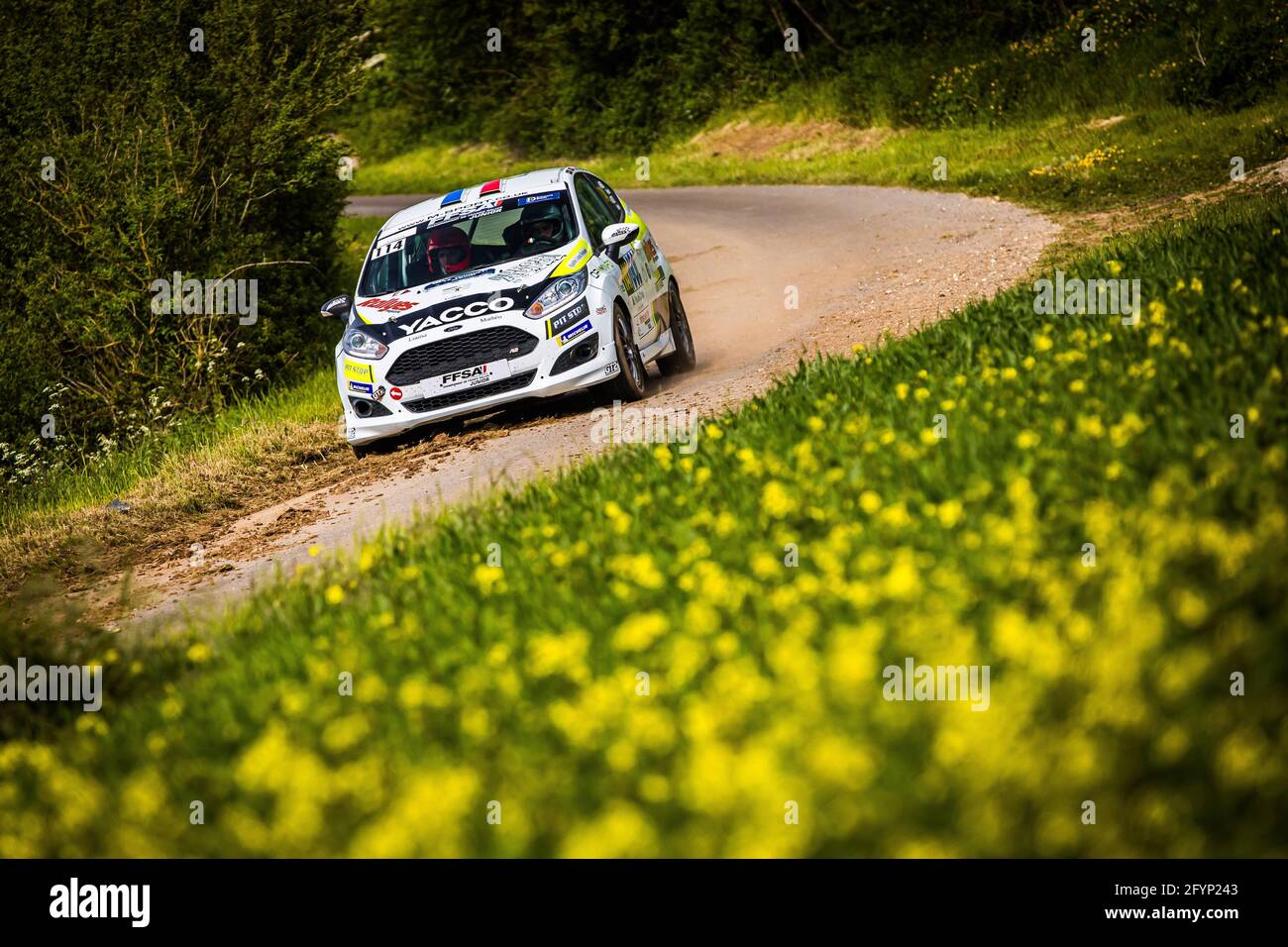 114 Roger Quentin, Varez Vincent, Ford Fiesta, action during the Rallye ...