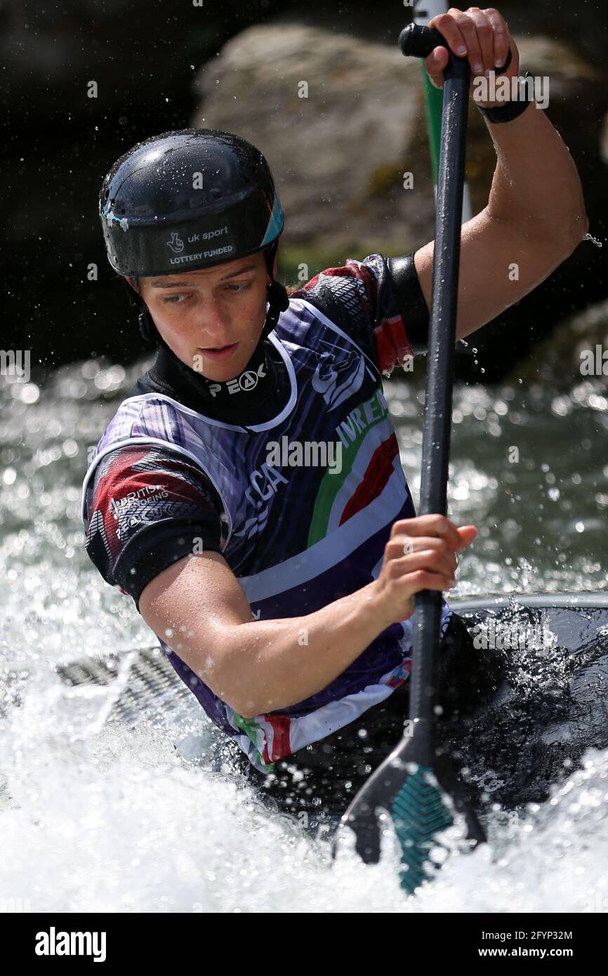Mallory FRANKLIN of Great Britain competes in the Women's Canoe (C1 ...