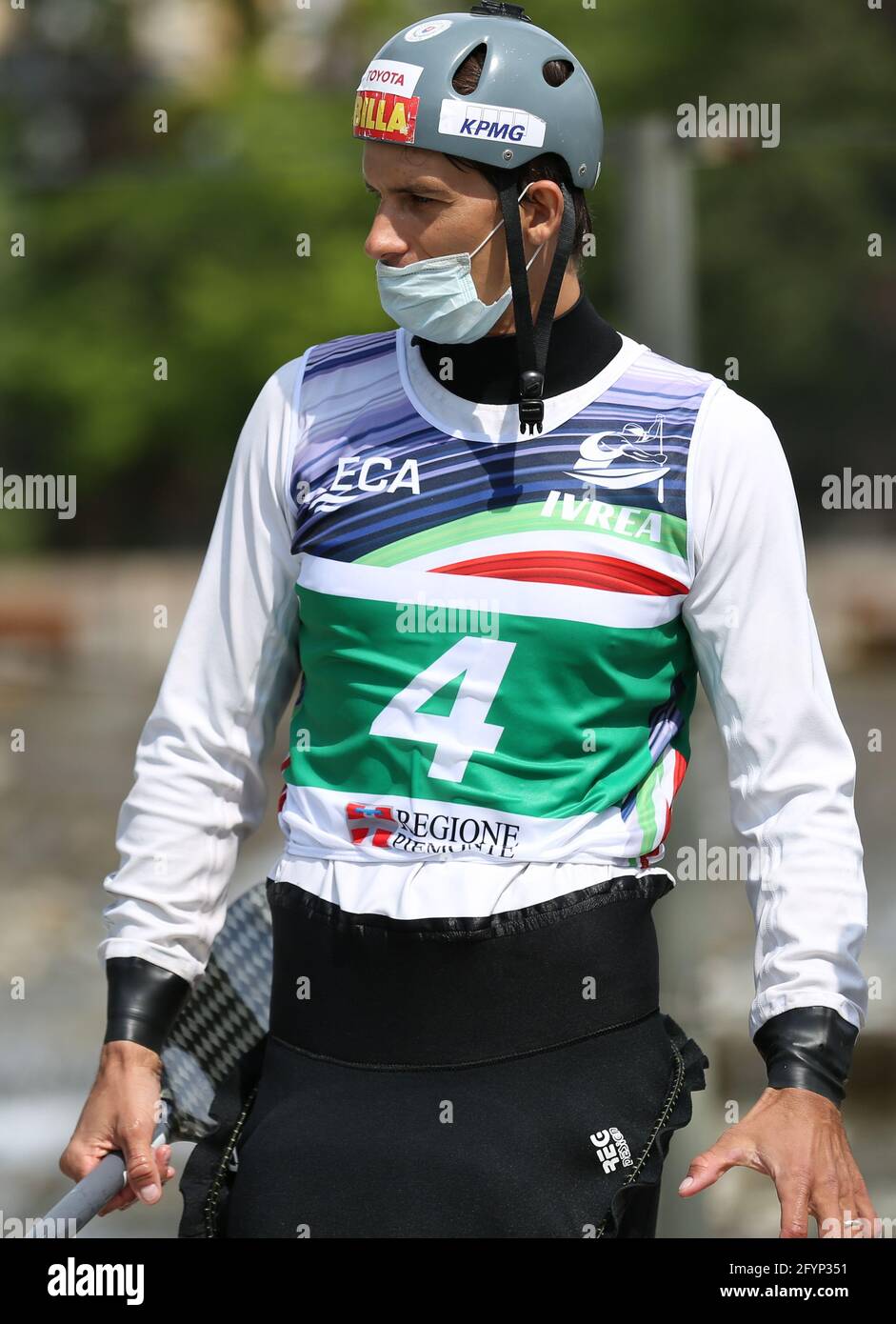 Matej BENUS of Slovakia prepares to compete in the semifinals of the ...