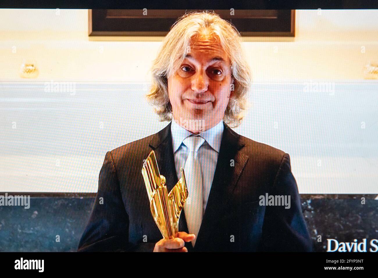 David Shore, winner of Margaret Collier Award online at 2021 Canadian ...