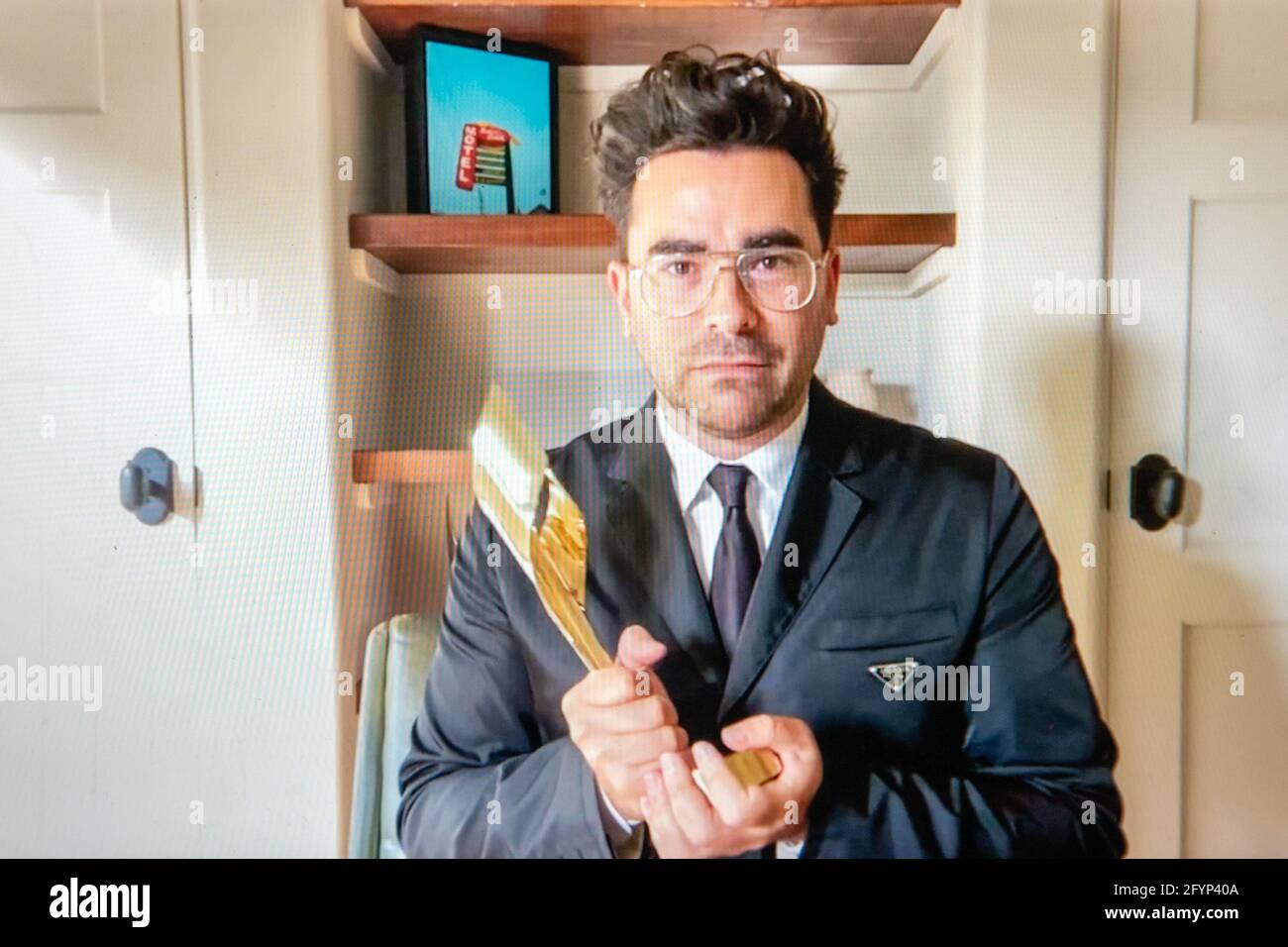 Dan Levy accepts Radius Award at 2021 Canadian Screen Awards. The show ...