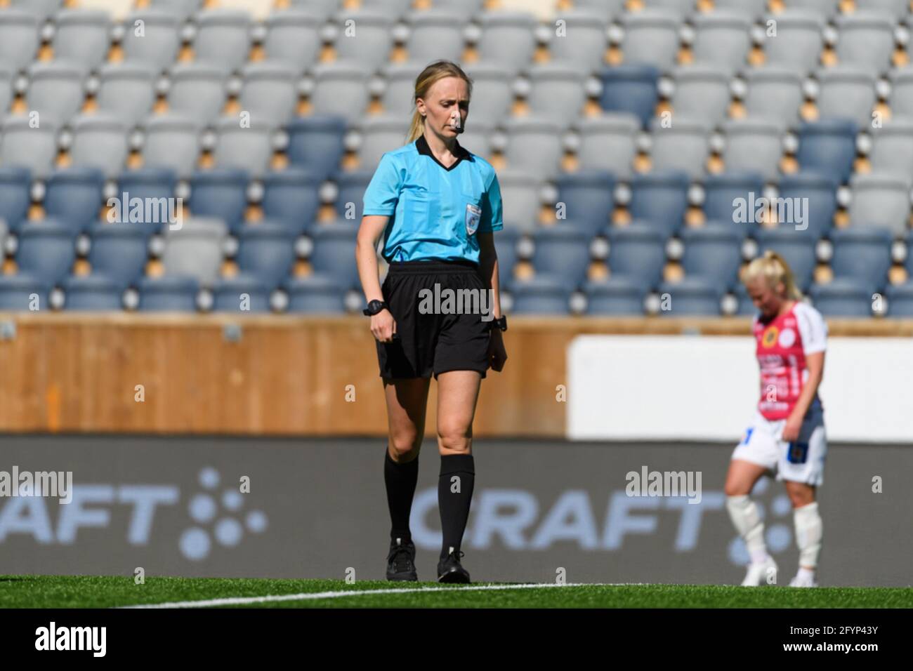 Uppsala, Sweden. 29th May, 2021. Sofie Borck Janeheim referee during ...