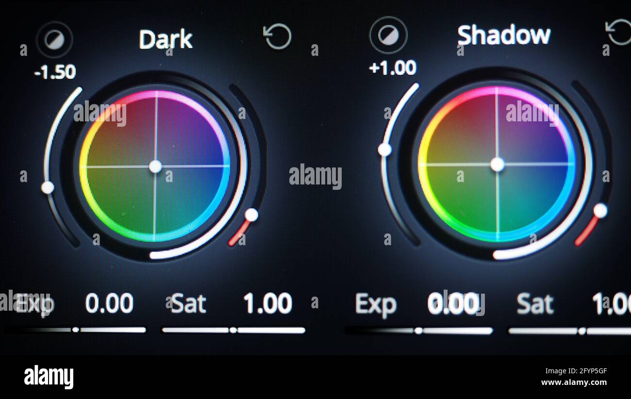 Digital colour grading hi-res stock photography and images - Alamy