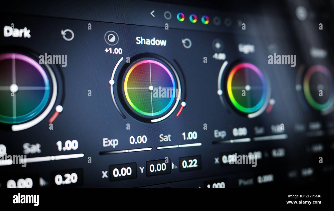 Digital colour grading hi-res stock photography and images - Alamy
