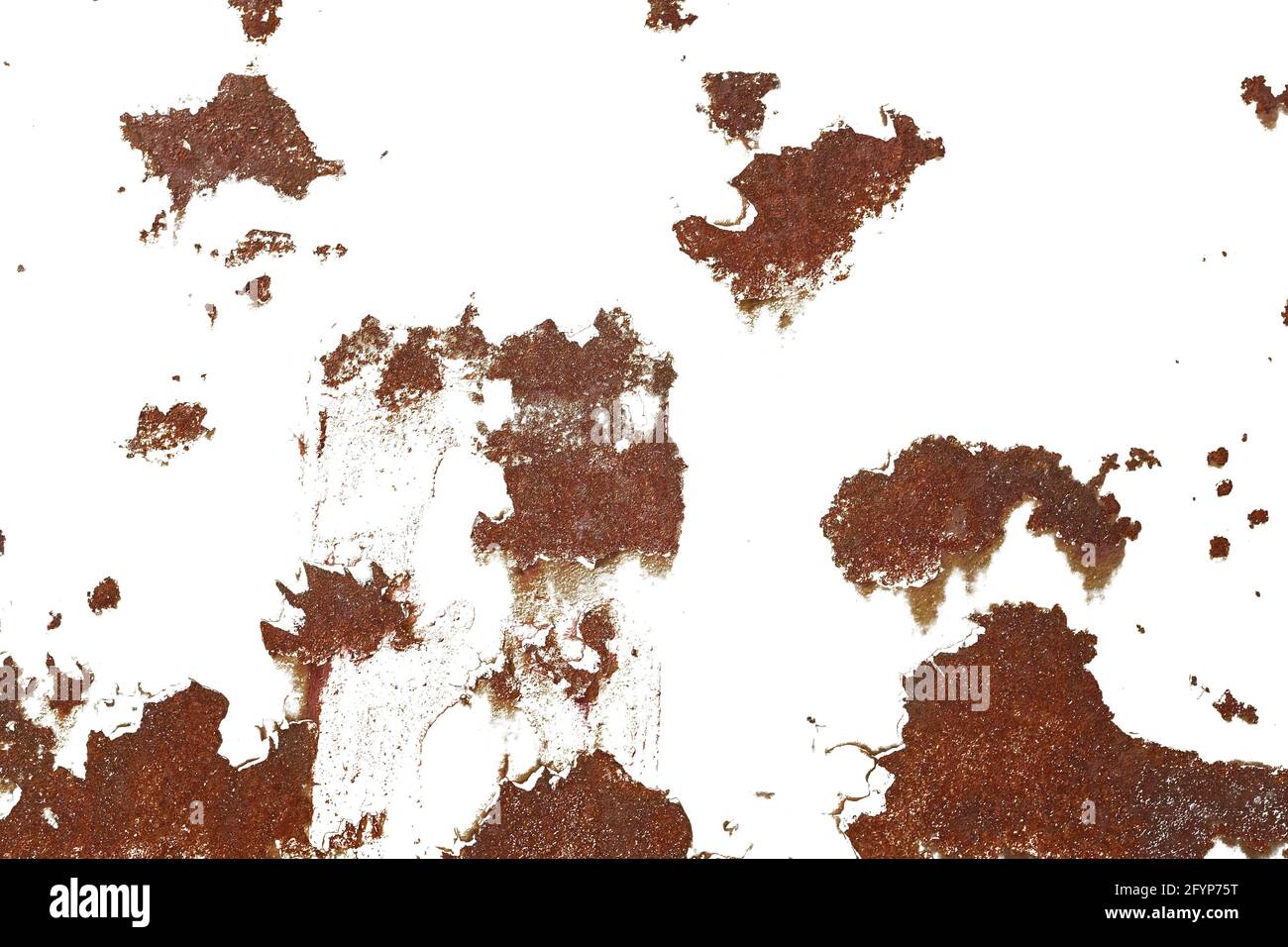 rust stains isolated on a white background. iron with corrosion. High ...