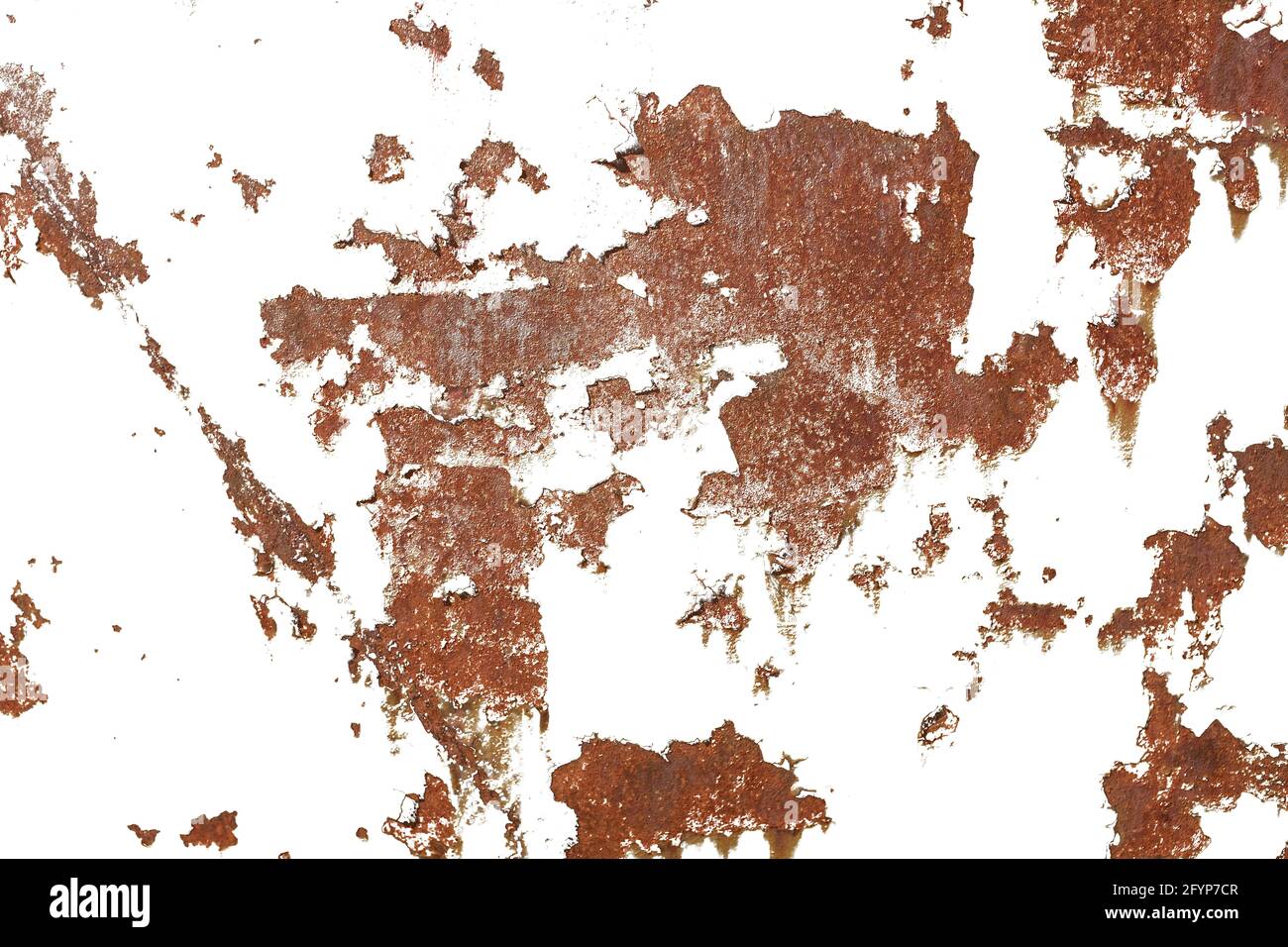 rust stains isolated on a white background. iron with corrosion. High ...