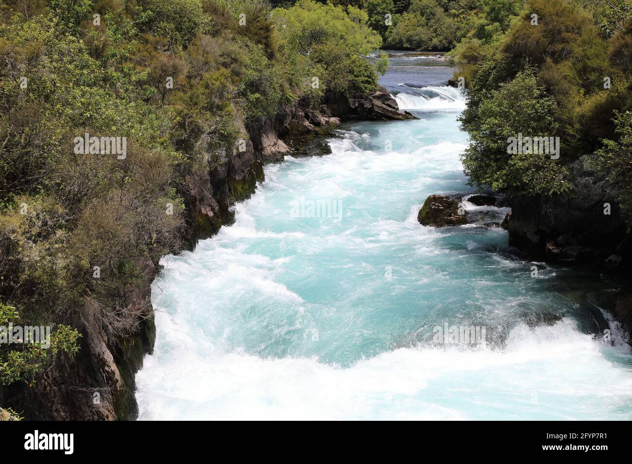 Huka Wasserfall / Huka Falls Stock Photo - Alamy