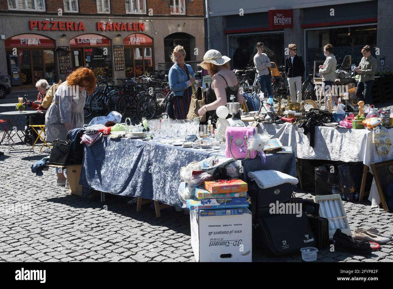 Copenhagen, Denmark. 29 May 2021, Satudays flea market on christisnhavn ...