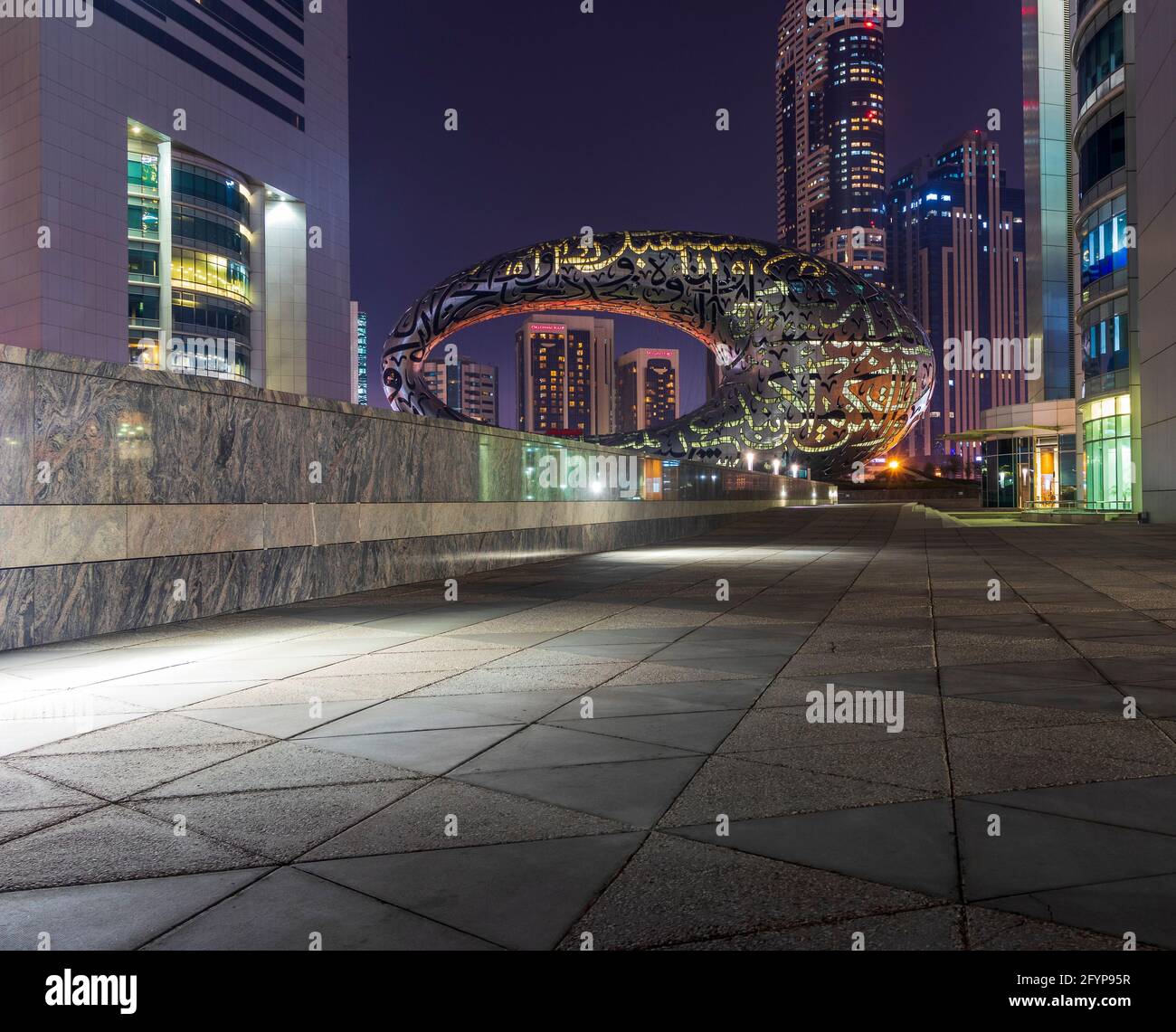 Dubai museum of the future night hi-res stock photography and images ...
