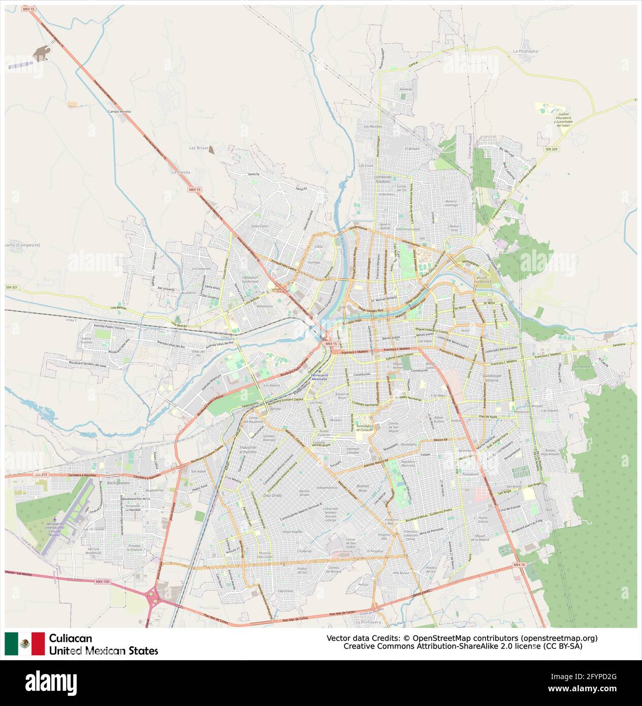 Map Of Culiacan High Resolution Stock Photography and Images - Alamy