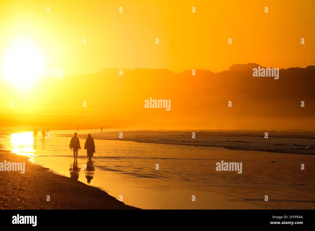 A crazy sunset in South Africa, Views of South Africa Stock Photo - Alamy