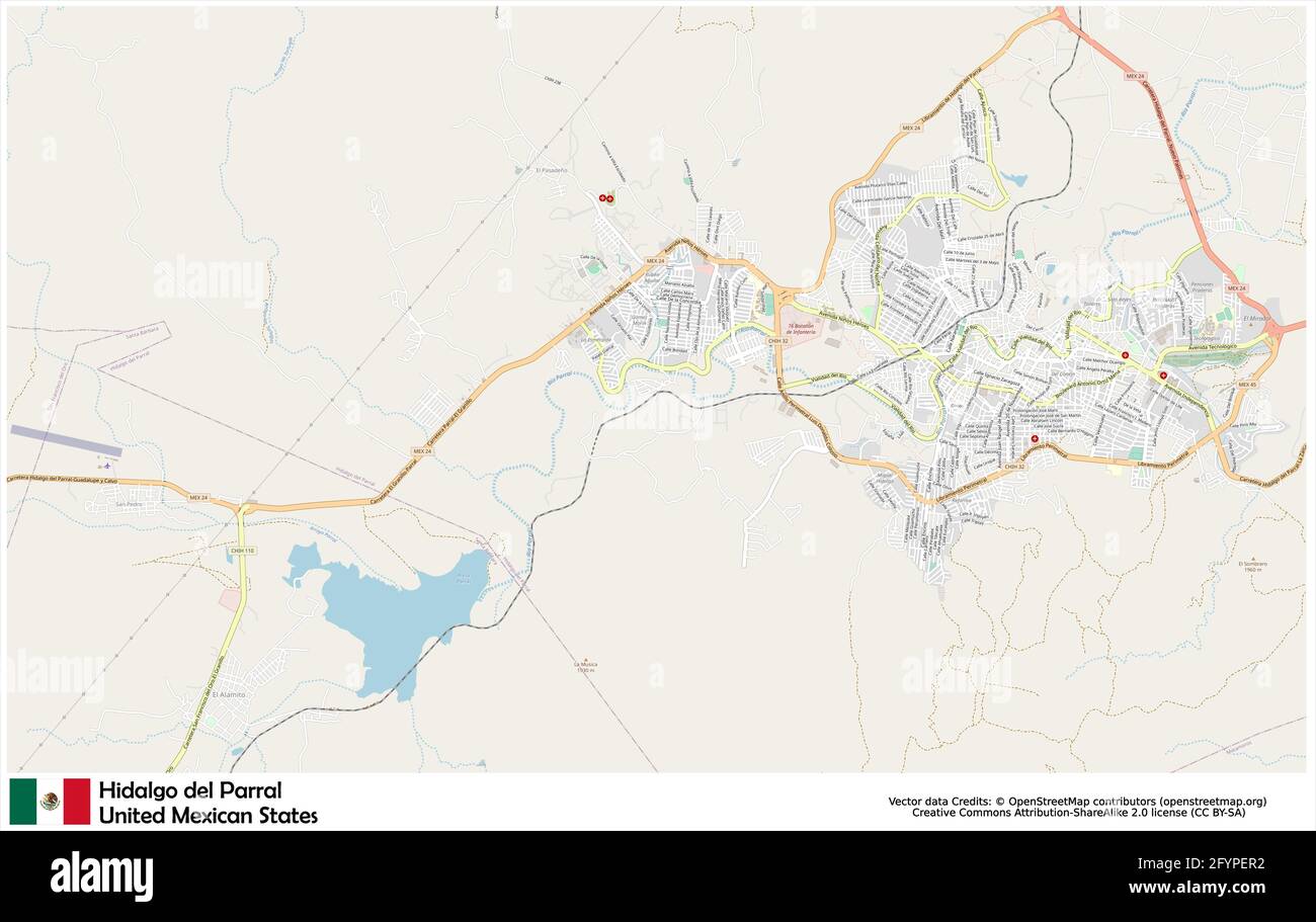 Hidalgo map Stock Vector Images - Alamy