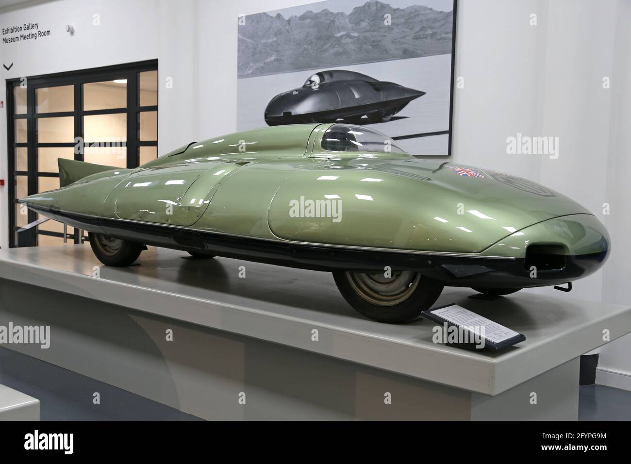 MG EX181 (1957) speed record car, British Motor Museum, Gaydon, Warwick ...