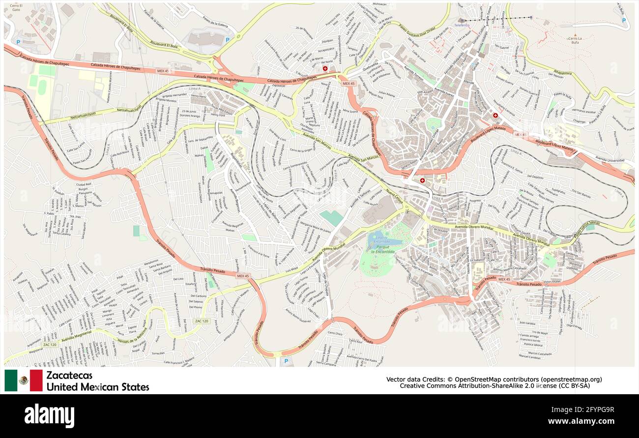 Zacatecas Map High Resolution Stock Photography and Images - Alamy