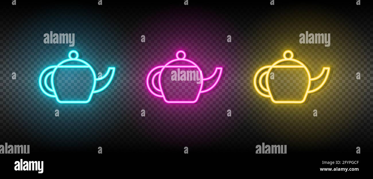 Tea bottle symbol neon vector icon Stock Vector Image & Art - Alamy