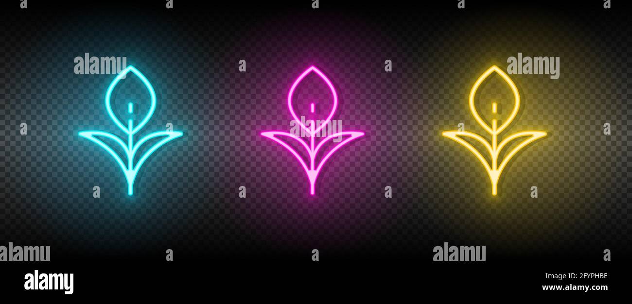 Growth symbol neon vector icon Stock Vector Image & Art - Alamy