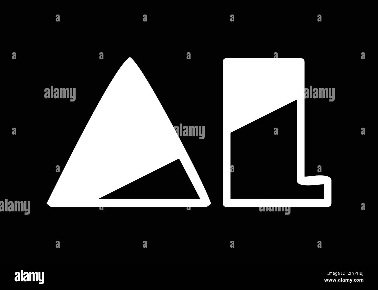 Initial Monogram Letter A L Logo Design Vector Template. Graphic ...