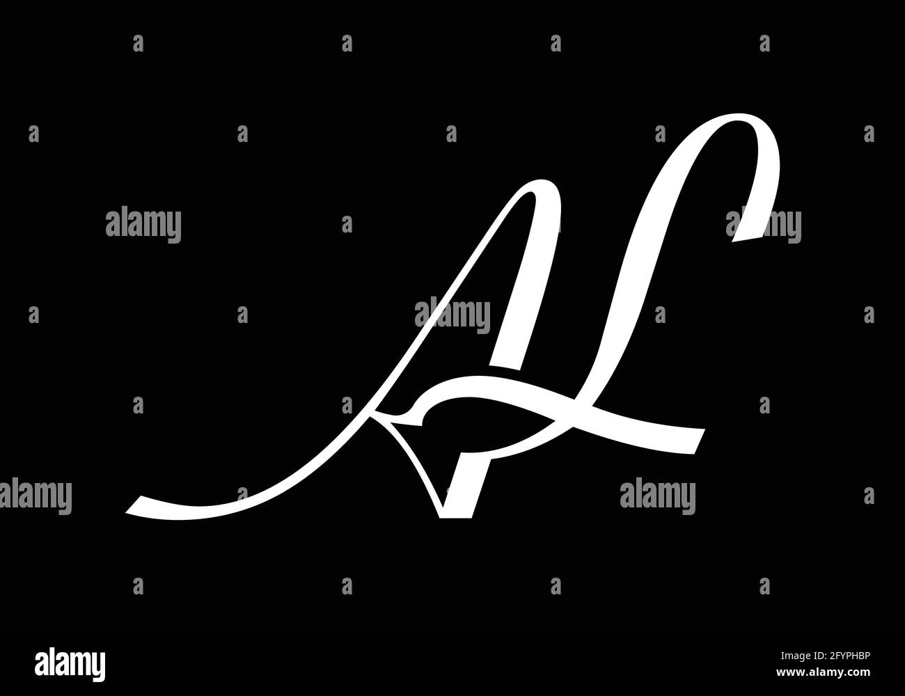 Initial Monogram Letter A L Logo Design Vector Template. Graphic ...