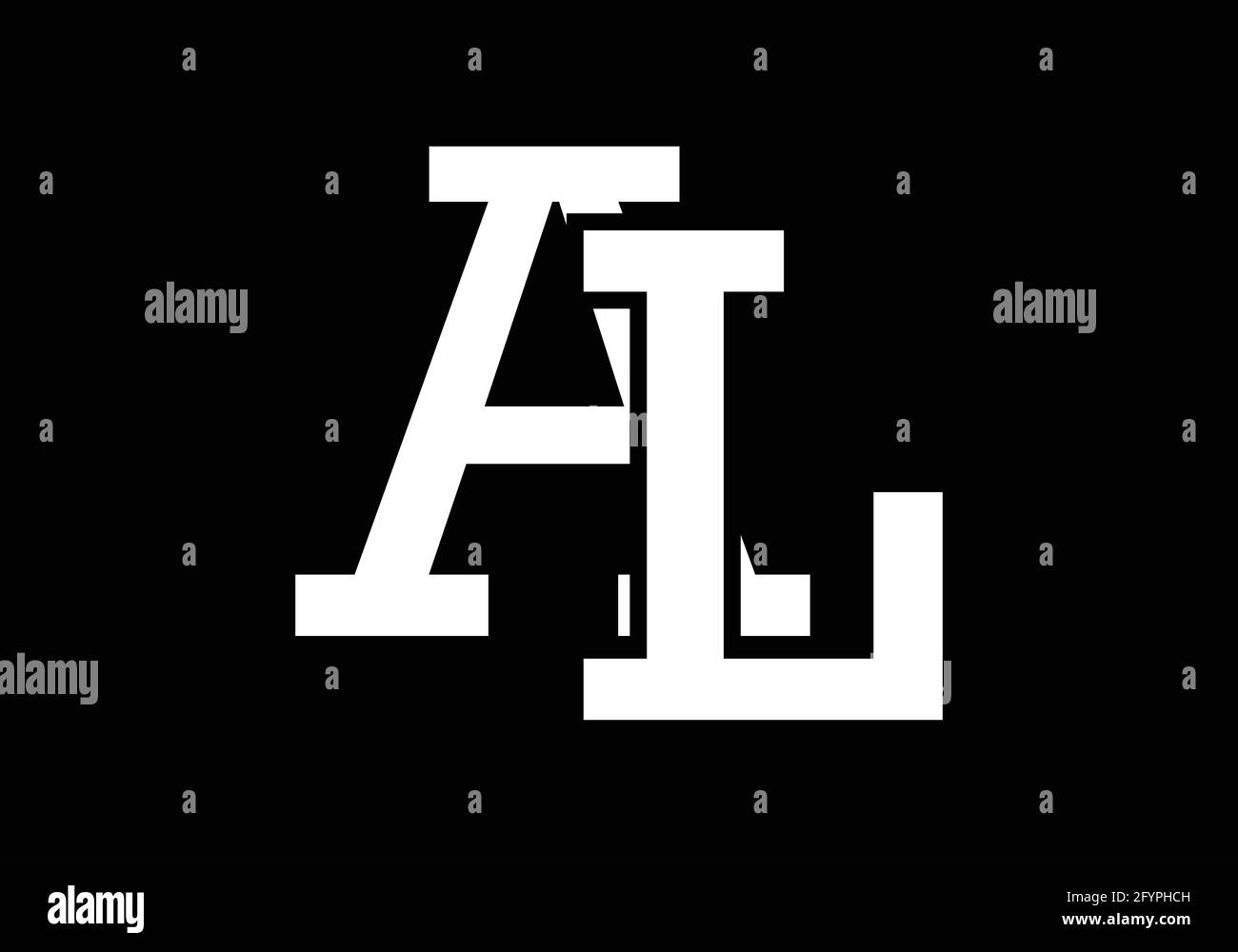 Initial Monogram Letter A L Logo Design Vector Template. Graphic ...