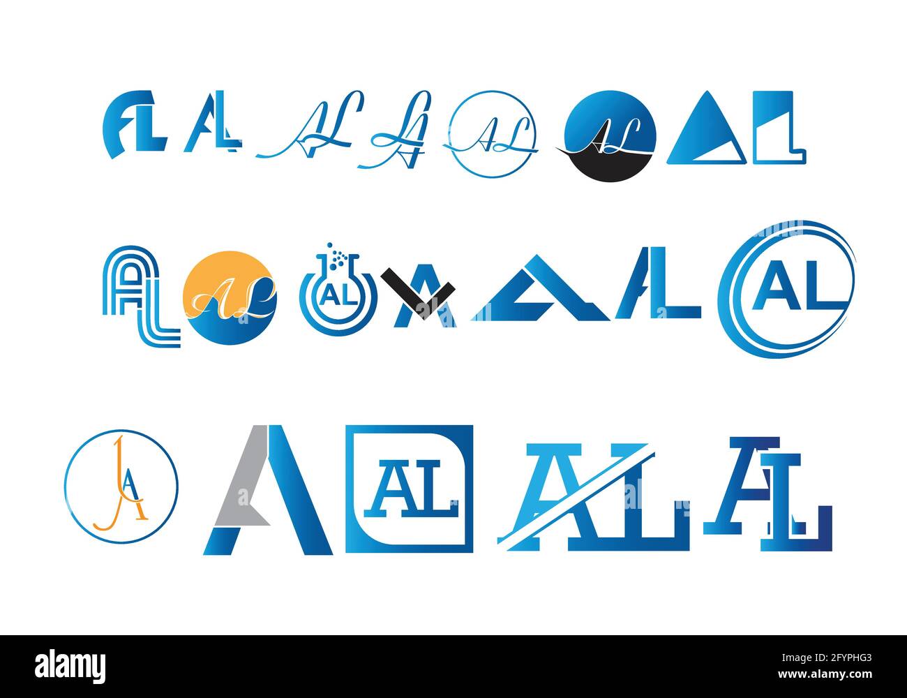 Initial Monogram Letter A L Logo Design Vector Template. Graphic ...