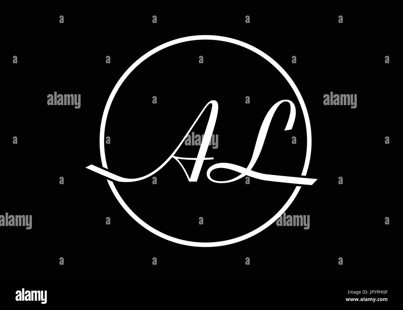 Initial Monogram Letter A L Logo Design Vector Template. Graphic ...