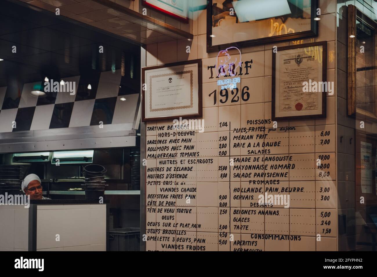 Leon restaurant menu hi-res stock photography and images - Alamy