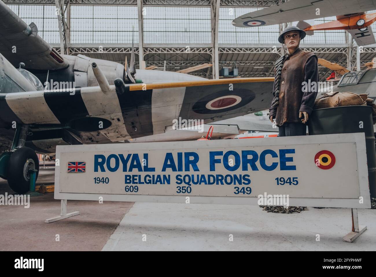 Brussels, Belgium - August 17, 2019: Royal Air Force Belgian Squadron ...