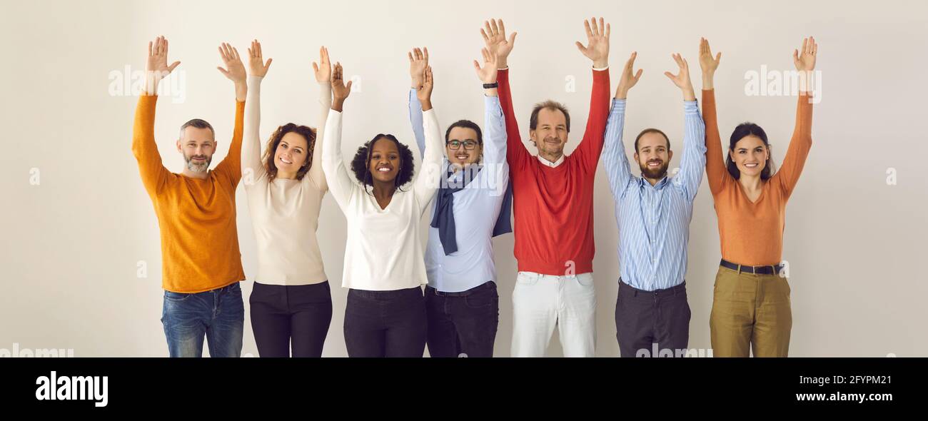 Happy Business People Banner