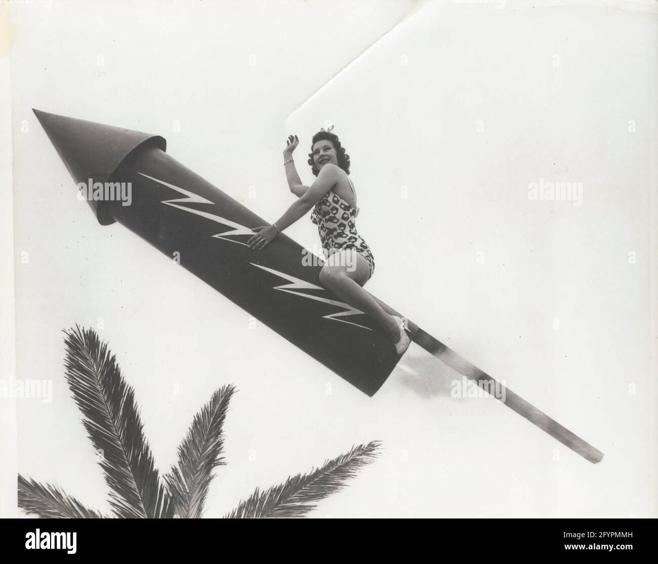 Rocket Lady, ca 1940 Stock Photo - Alamy