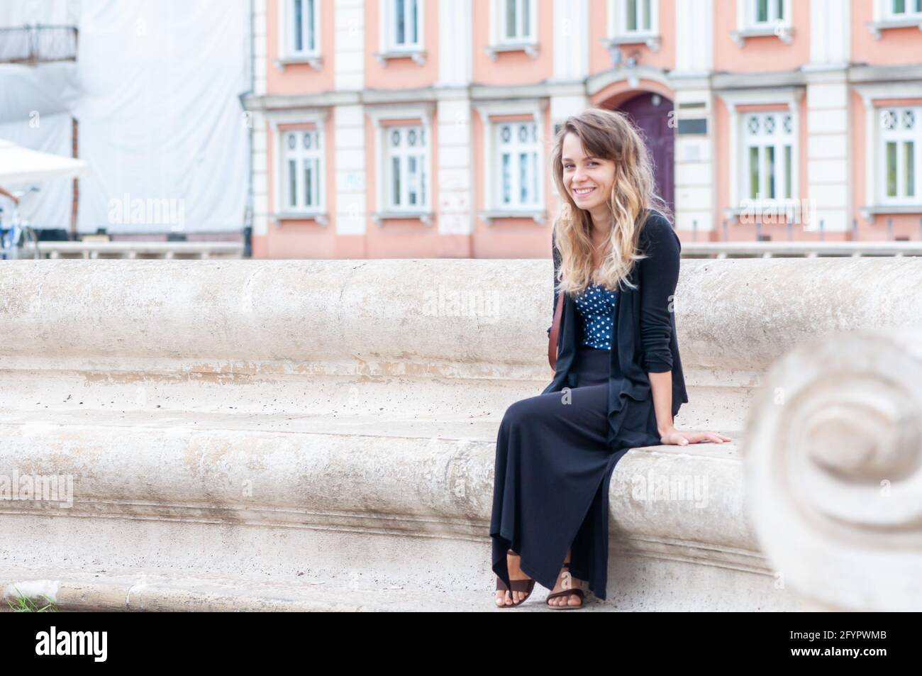 Timisoara, Romania - July 25, 2017: Portrait of a woman in the street. Real people Stock Photo ...