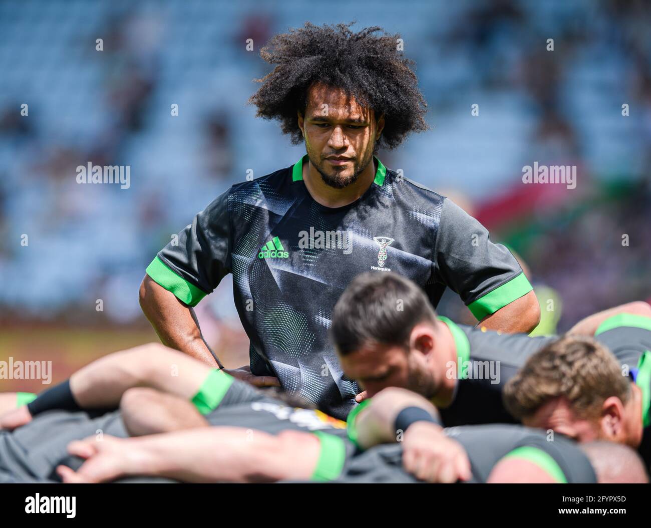 LONDON, UNITED KINGDOM. 29th, May 2021. Elia Elia of Harlequins in pre ...